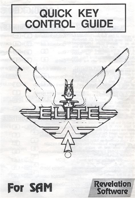 Elite Software Game Computing History