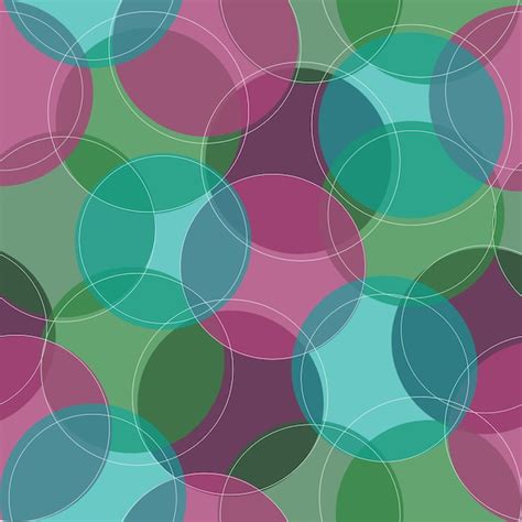 Premium Vector Colorful Circle Square Geometric Seamless Pattern