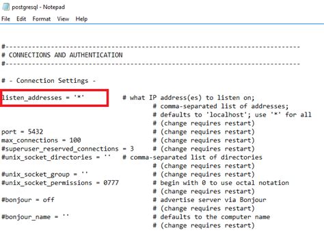 Настроить удалённое подключение к Postgresql