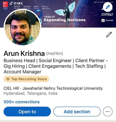 Arun Krishna On Linkedin Privileged And Happy Thank You Linkedin