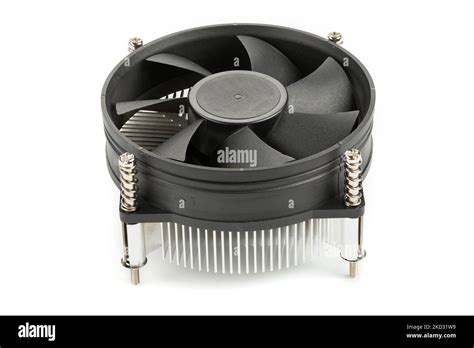 Сomputer components fan Cpu cooler heat sink with on isolated white
