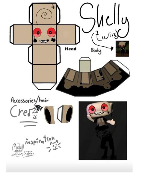 Twisted Shelly Crafty Not Mine Modelo De Boneca De Papel Roupas De