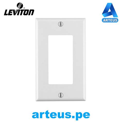 Leviton 80401 00w Placa Para Interruptor Blanco Decora