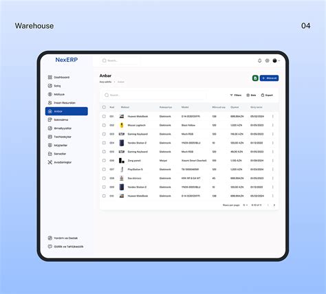 ERP Dashboard Overview Behance