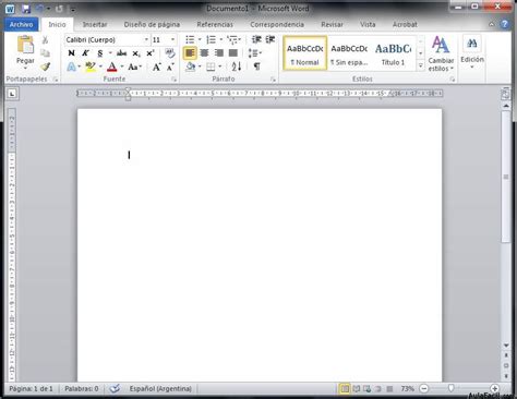 🥇 【 Interfaz De Word 2010 Word 2010