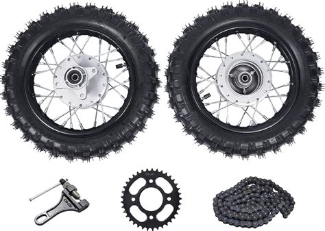Delopvio 2 50 10 Front And Rear Wheels Rims Tires Assembly