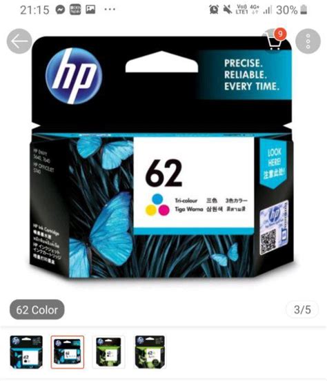 Original HP 62 62XL Black Tri Color Ink Cartridge For HP Officejet Envy Printers Hp62 XL HP