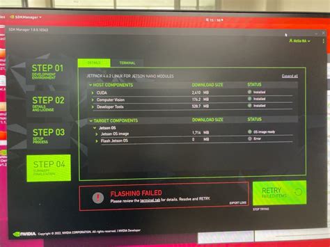 I Cant Install Jetsonos On The Jetson Nano Emmc Module Using Sdkm