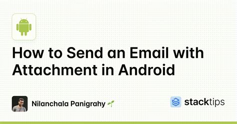 How To Send An Email With Attachment In Android Stacktips