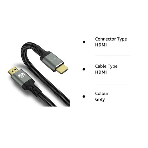 Bestor 8k Hdmi Braided Cord 4k 60hz 8k 30hz Long Length Hdmi Cable