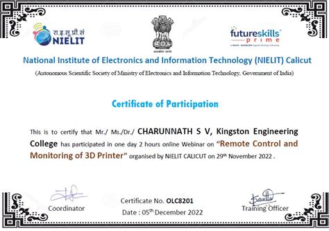 charunnath s v on linkedin nielit 3dprinting raspberrypi