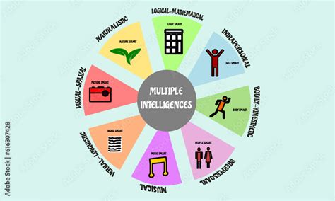 Vector Grapich Illustration Of Multiple Intelligences Howard Gardner