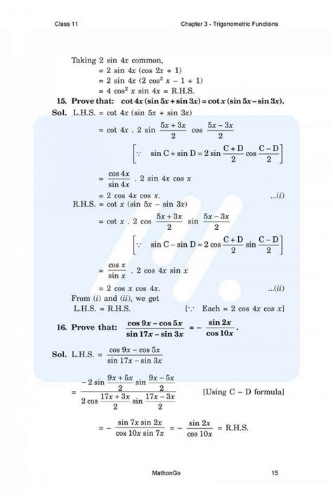 Ncert Solutions For Class 11 Maths Chapter 3 Exercise 3 3 Mathongo