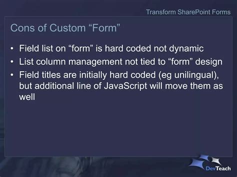 Transform Sharepoint Default List Forms With Html Css And Javascript