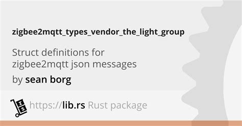 Zigbee2mqtttypesvendorthelightgroup — Rust Hw Library Librs