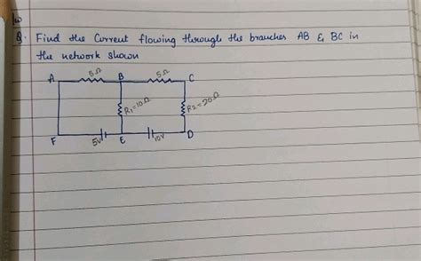 Q Find The Current Flowing Through The StudyX