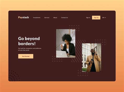 Paystack Landing Page By Emmanuel On Dribbble