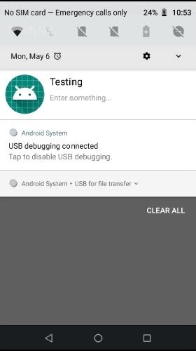 How Can I Insert An Edittext For Inserting Text On An Android Notification