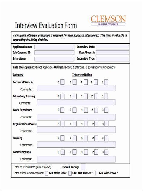 Interview Feedback Form Template Download At Templatecom In Templates Templates