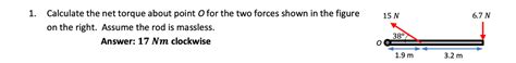 answered 1 calculate the net torque about point… bartleby