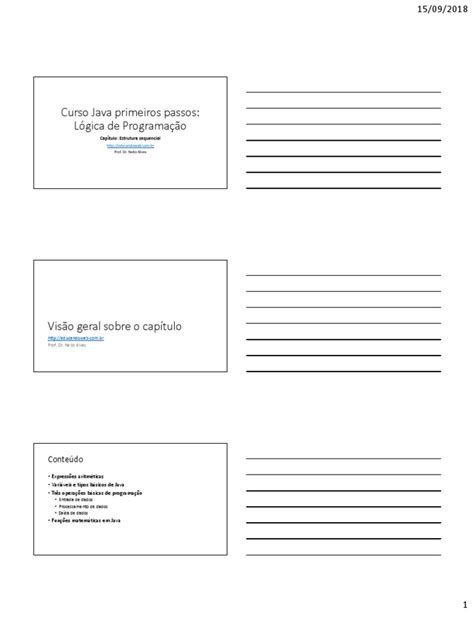 03 Estrutura Sequencial Para Anotacoes Pdf Mordeu Aritmética