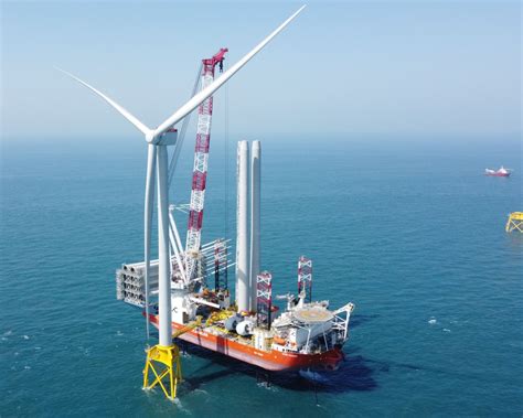 First Provence Grand Large Floating Wind Turbine Stands Offshore France Offshore Wind