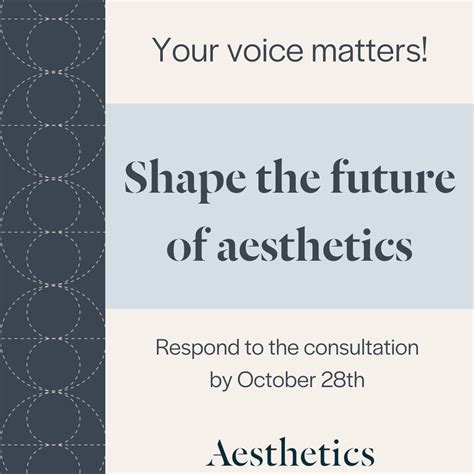 Join The New Licensing Scheme Consultation For Aesthetics Aesthetics Posted On The Topic