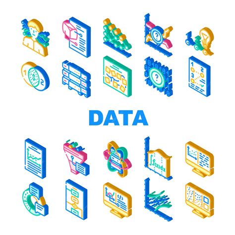 Premium Vector Data Science Innovate Technology Icons Set Vector