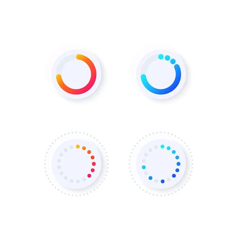 Loader Progression UI Elements Kit 1938850 Vector Art At Vecteezy