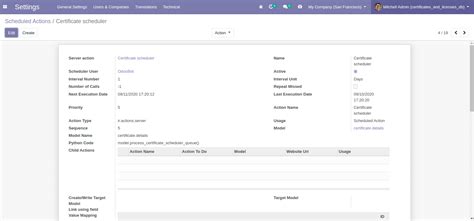 Odoo Certificate License Management Expiry Reminders Automation