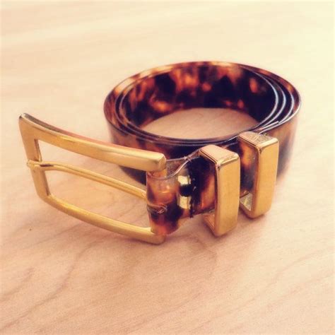 Vintage Tortoise Shell Print Jelly Belt Etsy Tortoise Shell