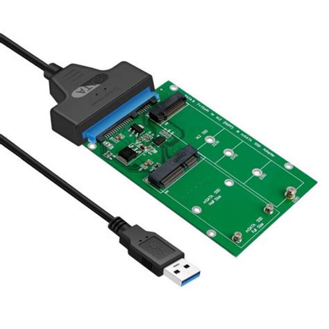 Simplecom SA221 2 In 1 USB 3 0 To MSATA NGFF M 2 B Key SSD Adapter The Computer Guy