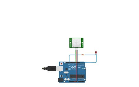 Circuit Design Sensor Gerak Tinkercad
