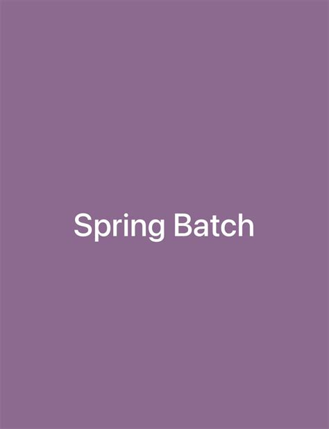 shubhadeep p on linkedin springbatch batchprocessing