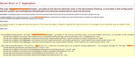 can t activate wcf service stack overflow