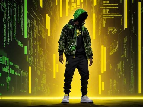 Premium Ai Image Hoodie Thief Cyber Hacker On City Cyber