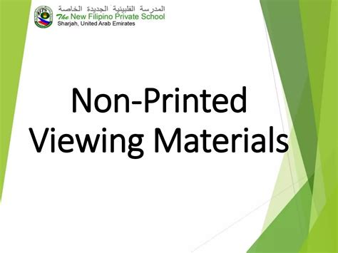 Types Of Viewing Materials Pptx