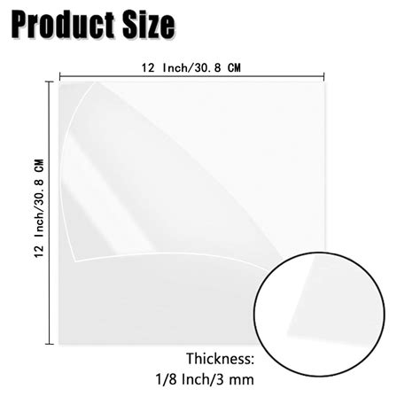 6 Pack 12 X 12 Inch White Acrylic Sheets 18 Inch Thick