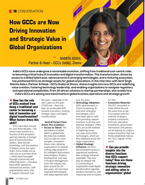 India Gccs Driving Global Innovation Zinnov