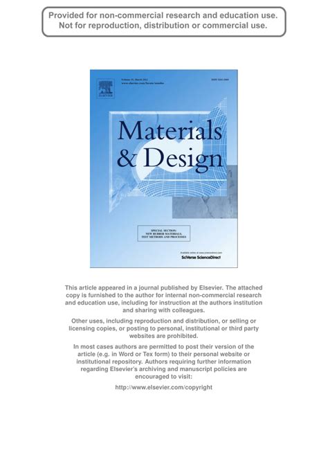 Pdf Determination Of The Parameters Of The Prony Series In Hyper
