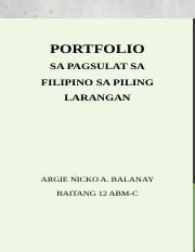 Portfolio Sa Fpl 1 Docx Portfolio Sa Pagsulat Sa Filipino Sa Piling