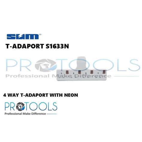 Sum 4 Way 3 Pin T Adaptor With Neon And Surge Protector Approved By Sirim Shopee Malaysia