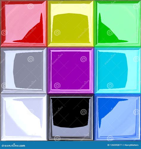 3d Enhanced Rgb Additive Color Model Palette Stock Illustration