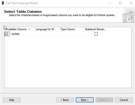 setting up a full text index sqlnewblogger sqlservercentral