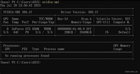 ai 夏令营机器学习 day01 深度学习环境配置问题 nvidia smi 无法将“nvidia smi”项识别为 cmdlet、函数