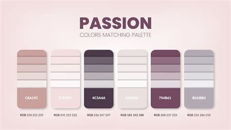 Color Palette In A Passion Colour Theme Collections Color Scheme Or