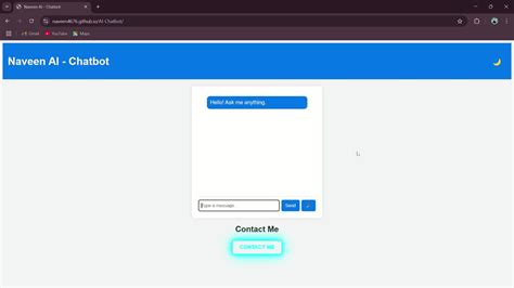 Chakali Naveen On Linkedin Ai Chatbot Geminiapi Webdevelopment Machinelearning Project