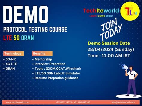 Techlteworld Labs On Linkedin Protocol Testing Course Lte 5g Oran Demo Session Date 28 04