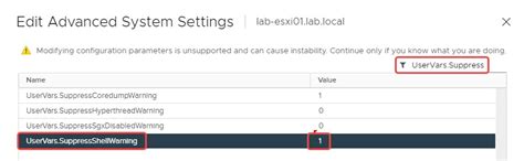 VMware Warning SSH Or ESXi Shell For The Host Has Been Enabled LabCrasher