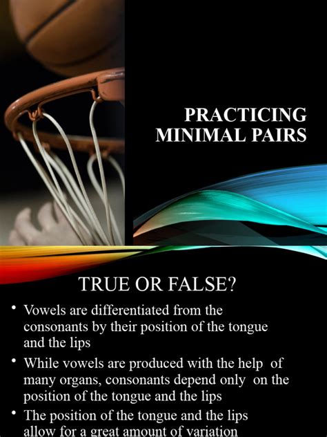 Minimal Pair Pdf Vowel Phonetics